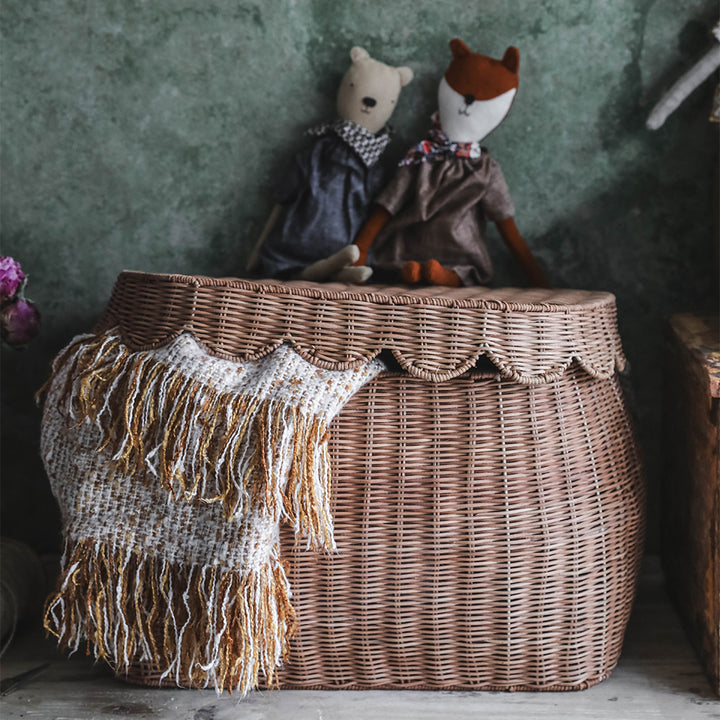 Basket storage with lid store